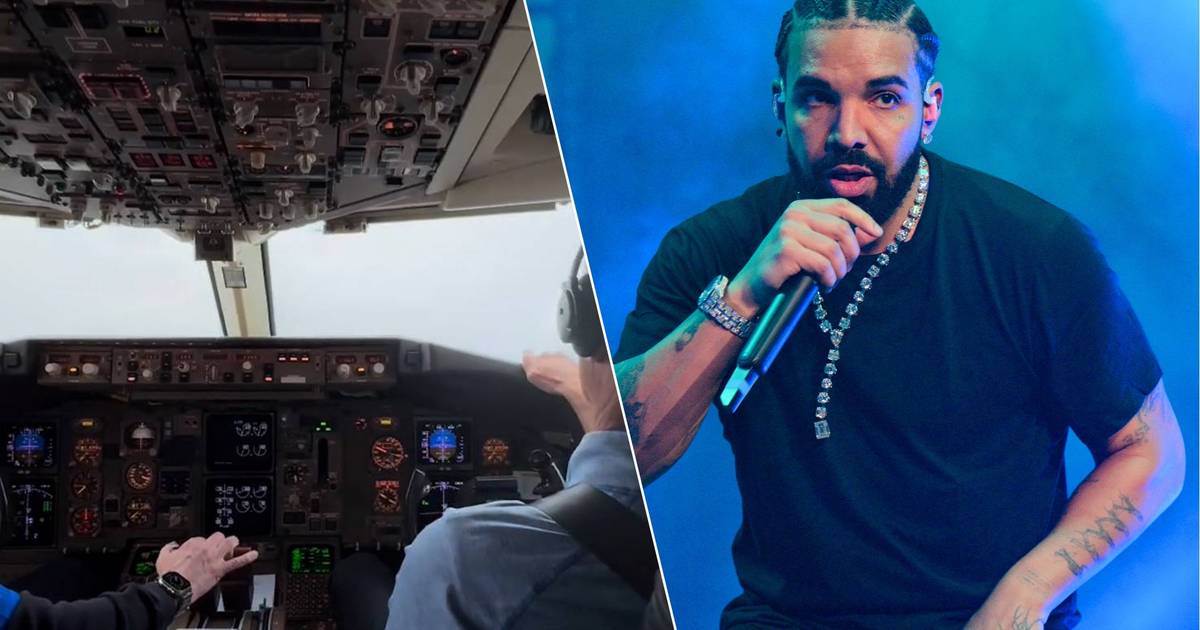 look. Drake films terrifying moment when a private plane is forced to ...